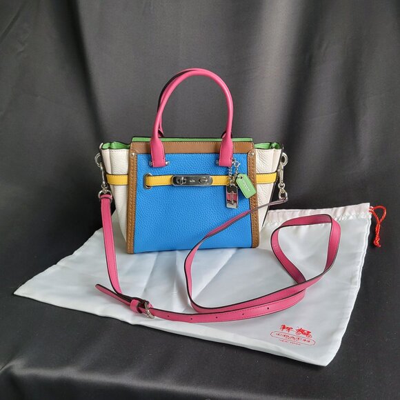 Coach | Bags | Coach Swagger 2 In Rainbow Colorblock | Poshmark